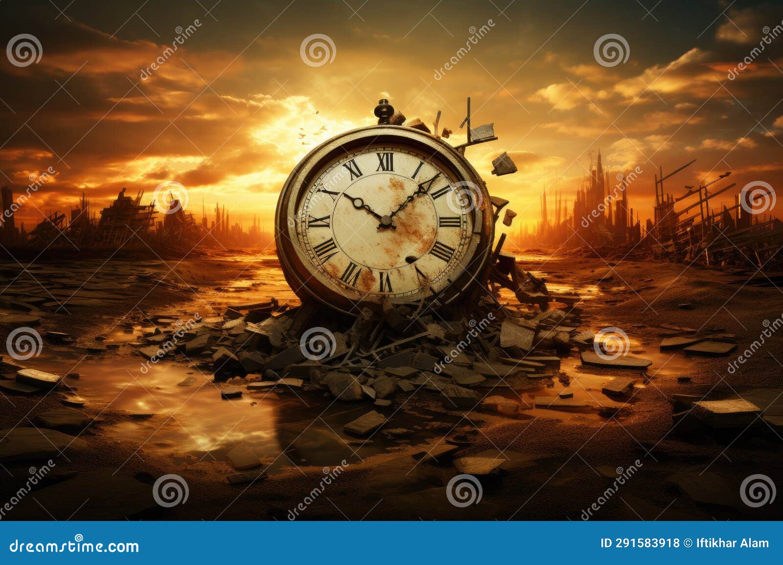 Time is Running Out of Time. Time is Running Out Concept, End of Time ...