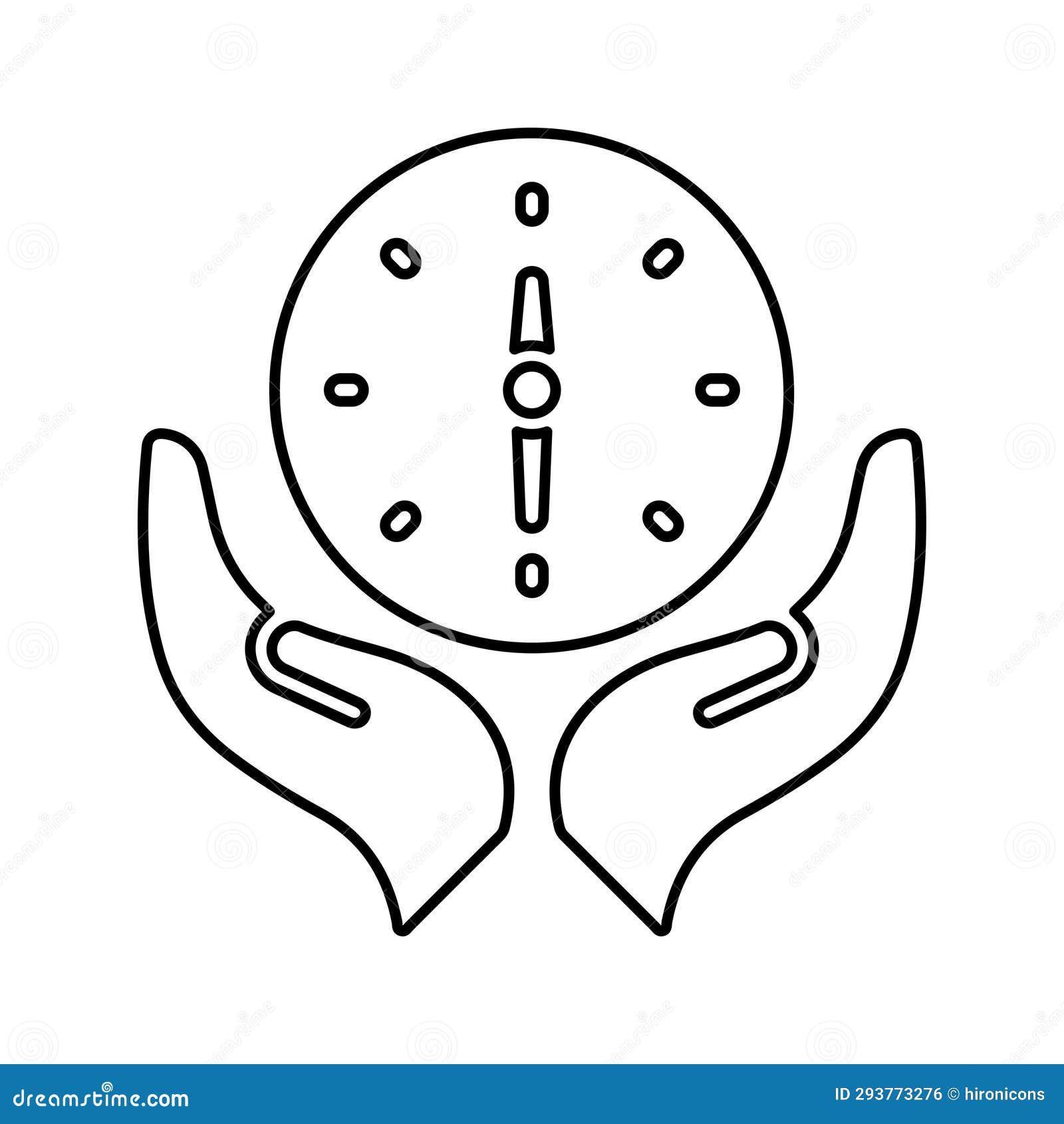 Time Saving Icon. Line, Outline Design Stock Vector - Illustration of ...