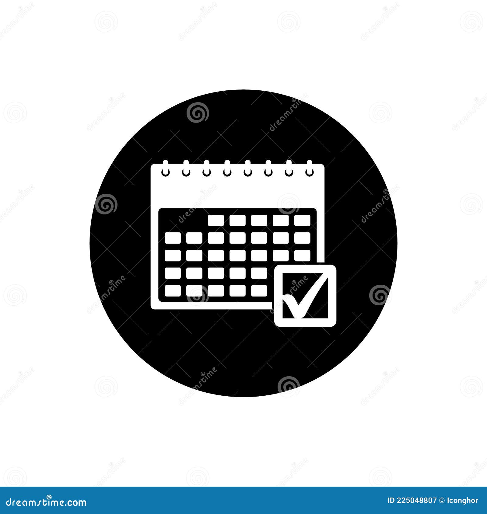 Time, Schedule Management Button Icon. Stock Vector - Illustration of ...