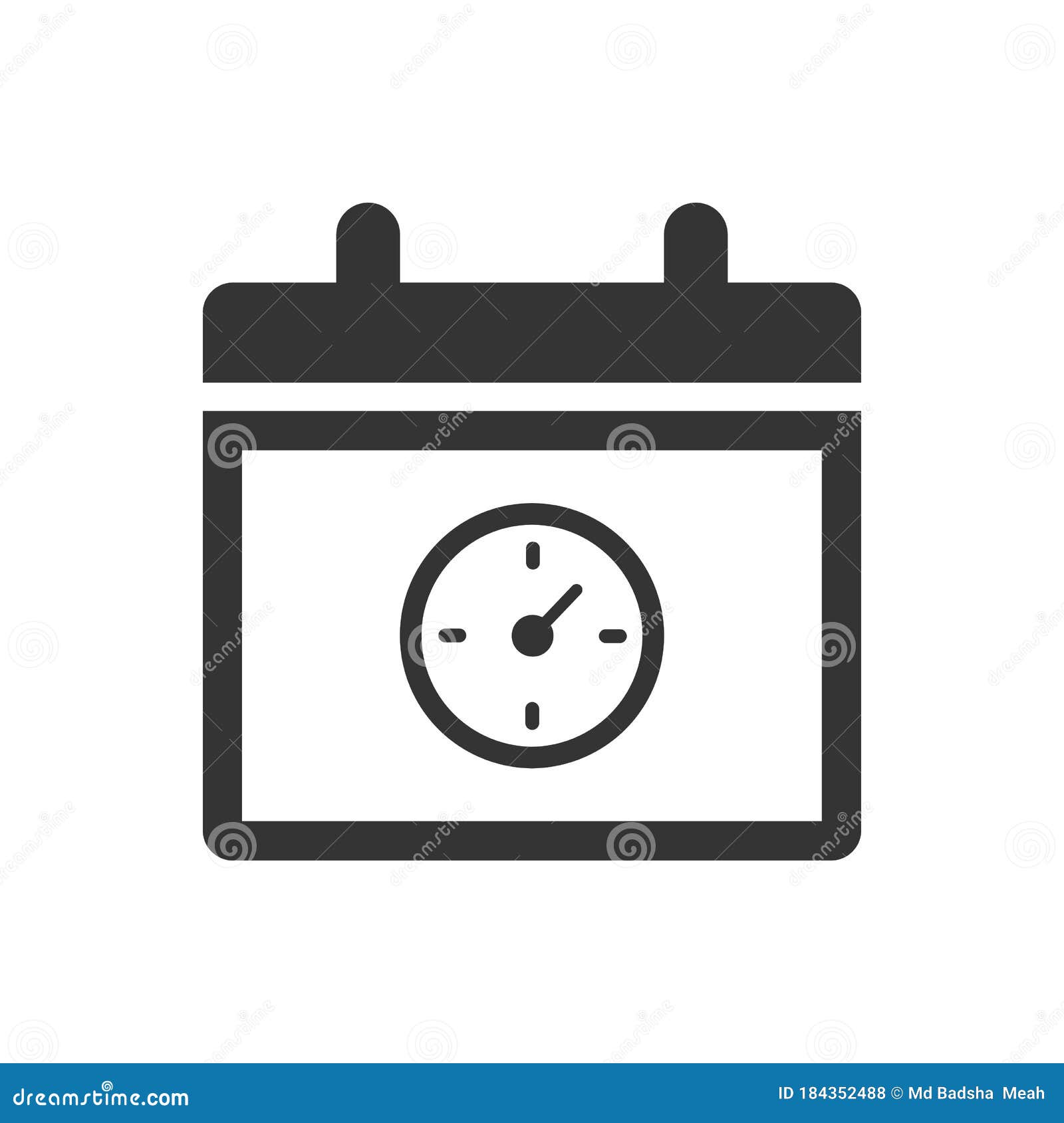 Time Schedule Management Icon Stock Vector - Illustration of icon, time ...