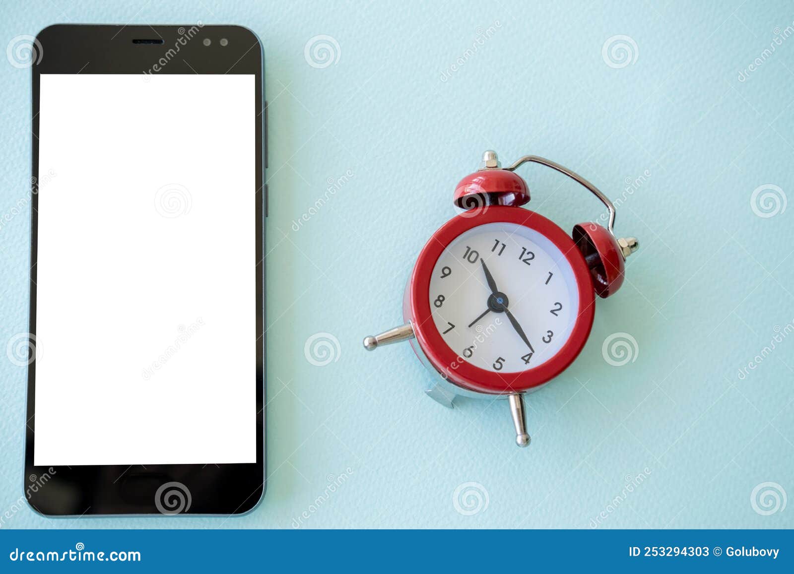 Time Schedule Mobile Mockup Digital Project Stock Image - Image of ...