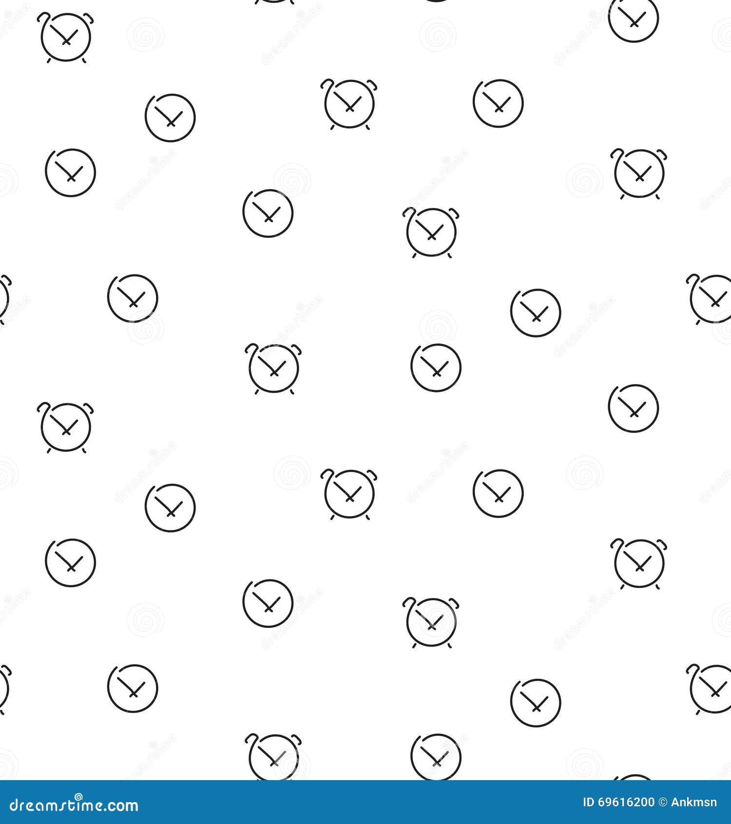 Time seamless pattern stock vector. Illustration of concepts - 69616200