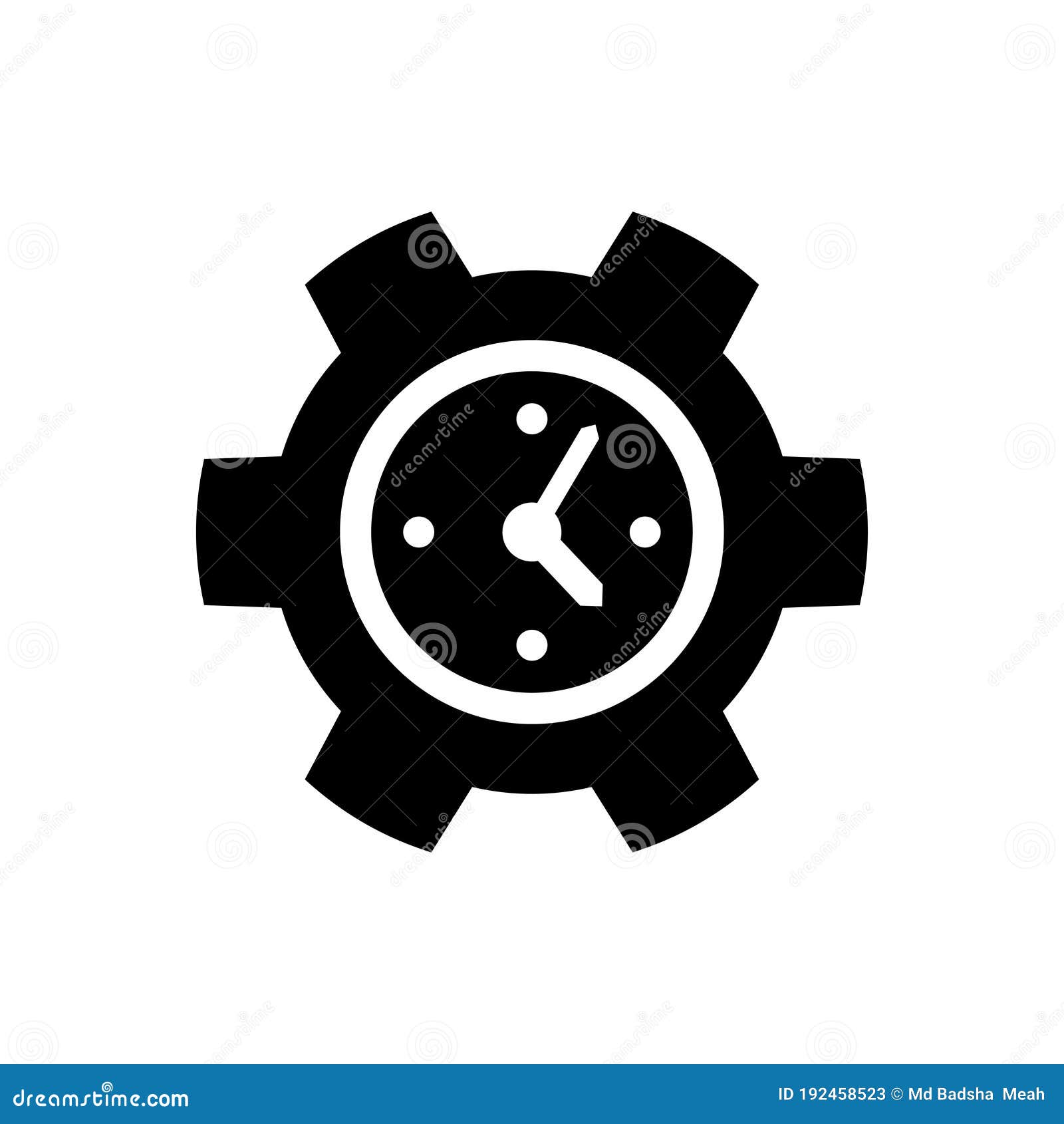 Time Setting Icon stock vector. Illustration of time - 192458523