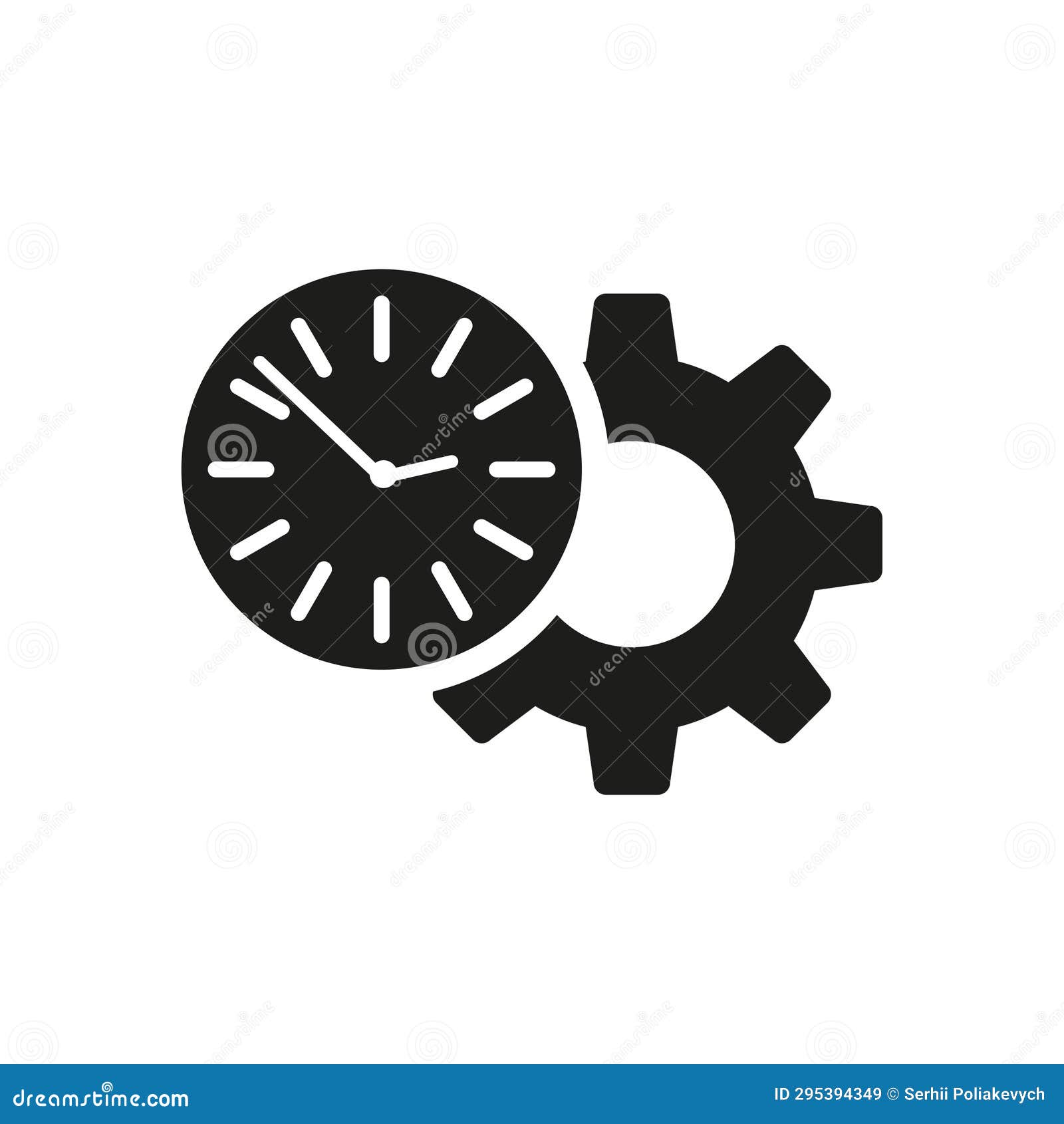 Time Setup Gear with Bonus Options Sign. Vector Illustration Stock ...