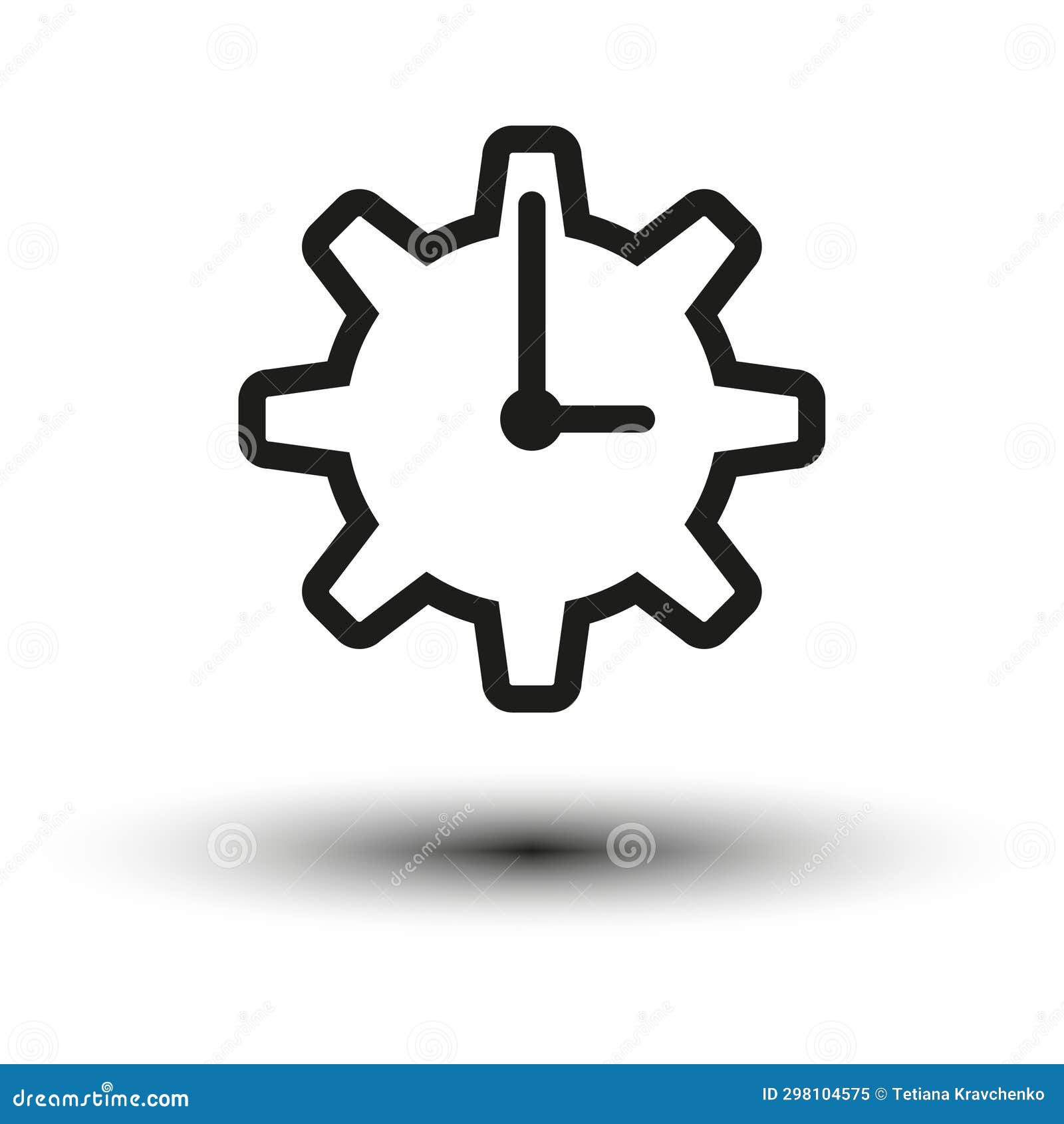 Time Setup Icon. Vector Illustration. EPS 10 Stock Illustration ...