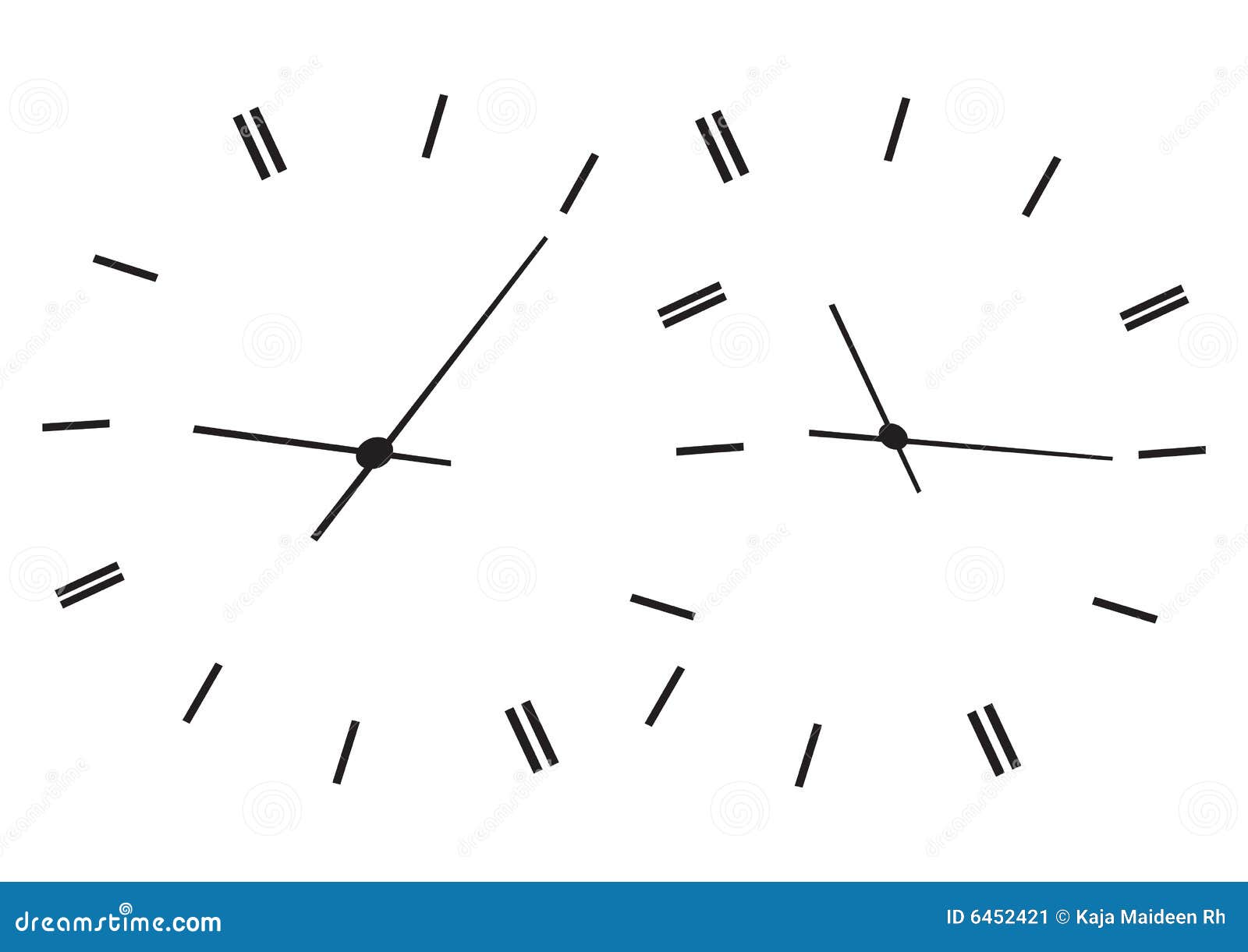 Time showing clocks stock illustration. Illustration of moment - 6452421