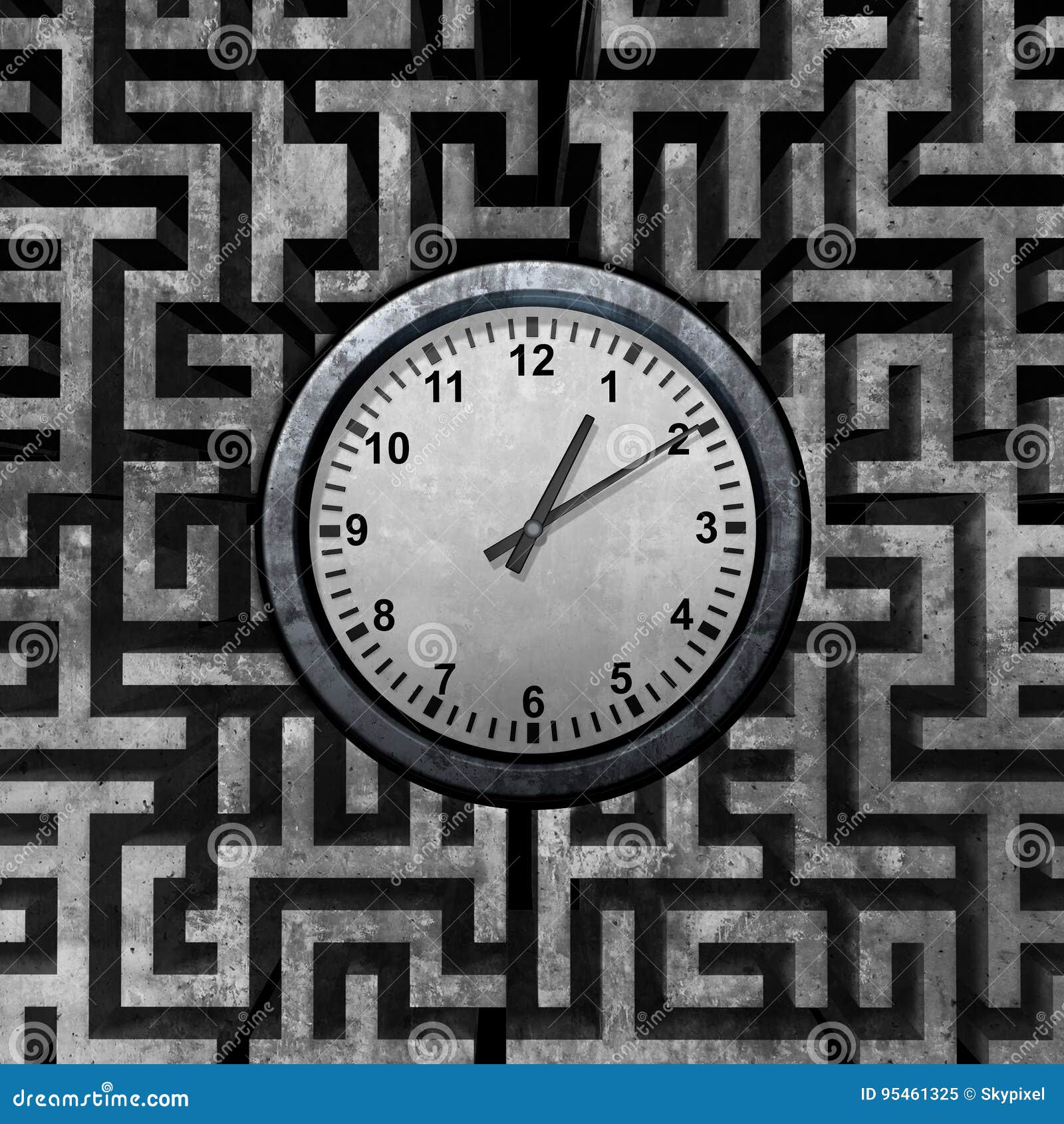 Time Solution Concept stock illustration. Illustration of early - 95461325