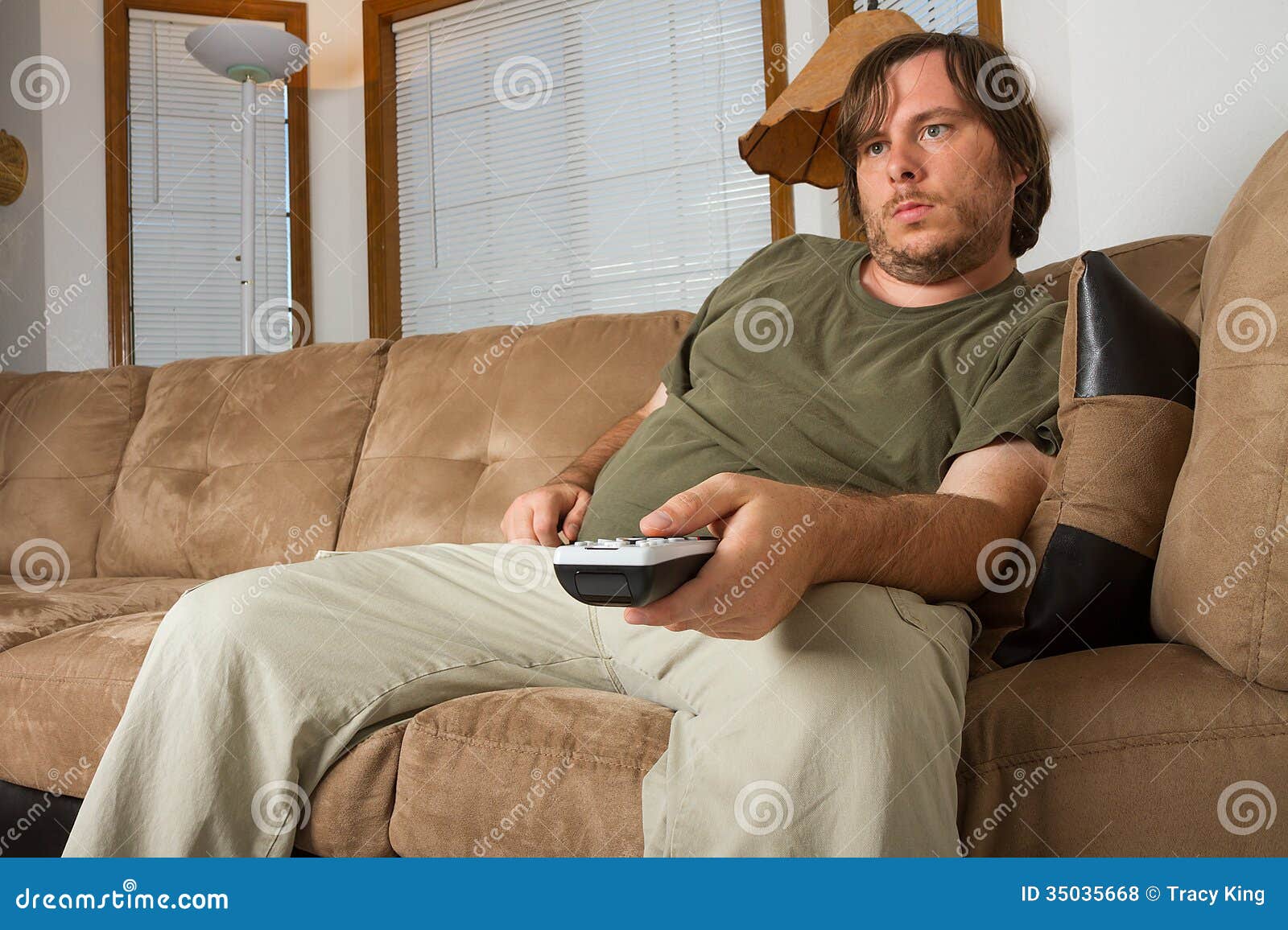 Time for some TV stock photo. Image of obesity, lifestyle - 35035668