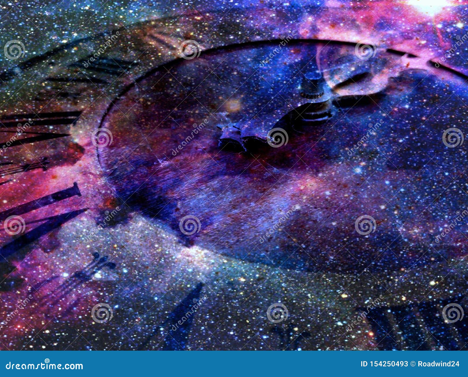 Time and space stock image. Image of universe, stardust - 154250493