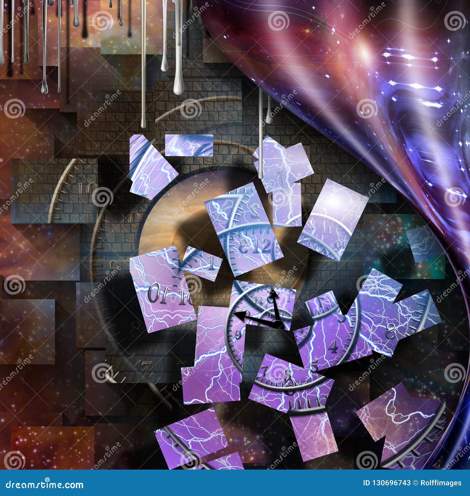 Time and Space stock illustration. Illustration of complexity - 130696743