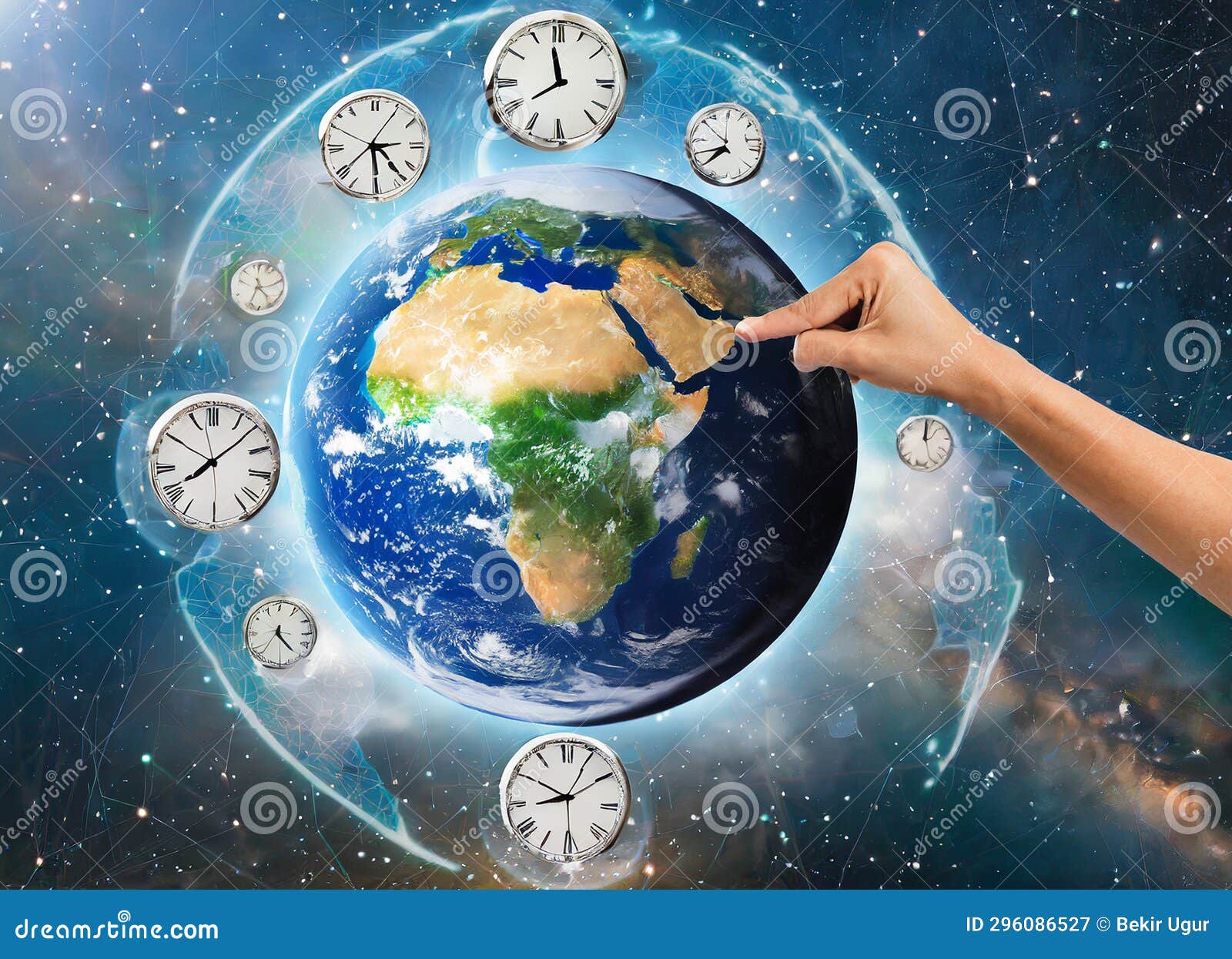 Time and space stock illustration. Illustration of clock - 296086527