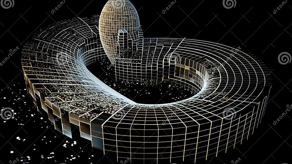 Time-Space Distortion: Abstract Visualization of Spacetime Continuum ...