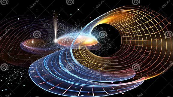 Time-Space Distortion: Abstract Visualization of Spacetime Continuum ...