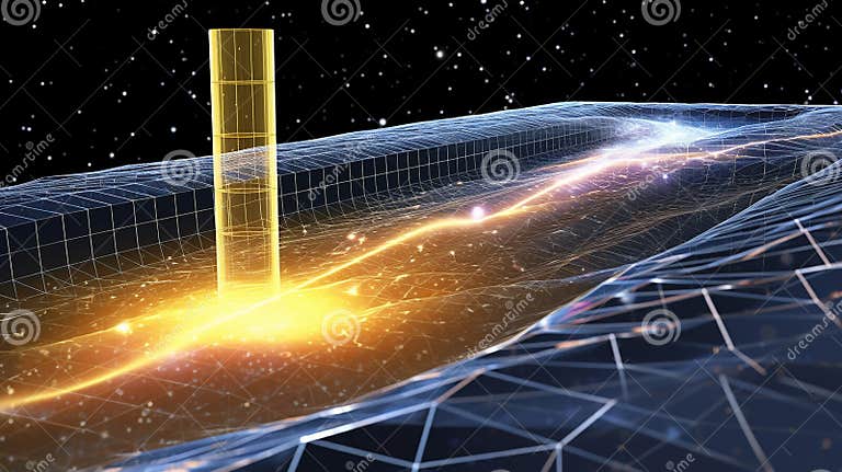 Time-Space Distortion: Abstract Visualization of Spacetime Continuum ...