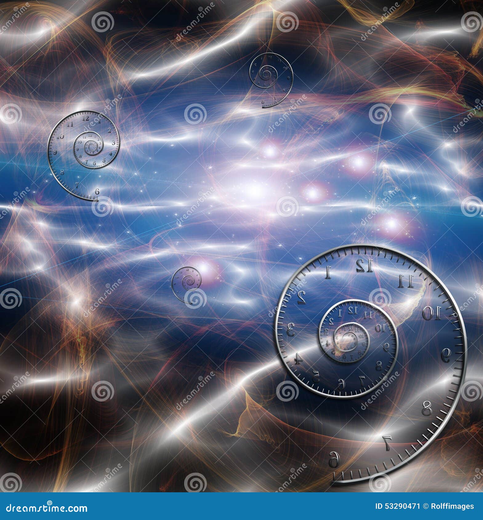 Time-Space Distortion: Abstract Visualization Of Spacetime Continuum ...