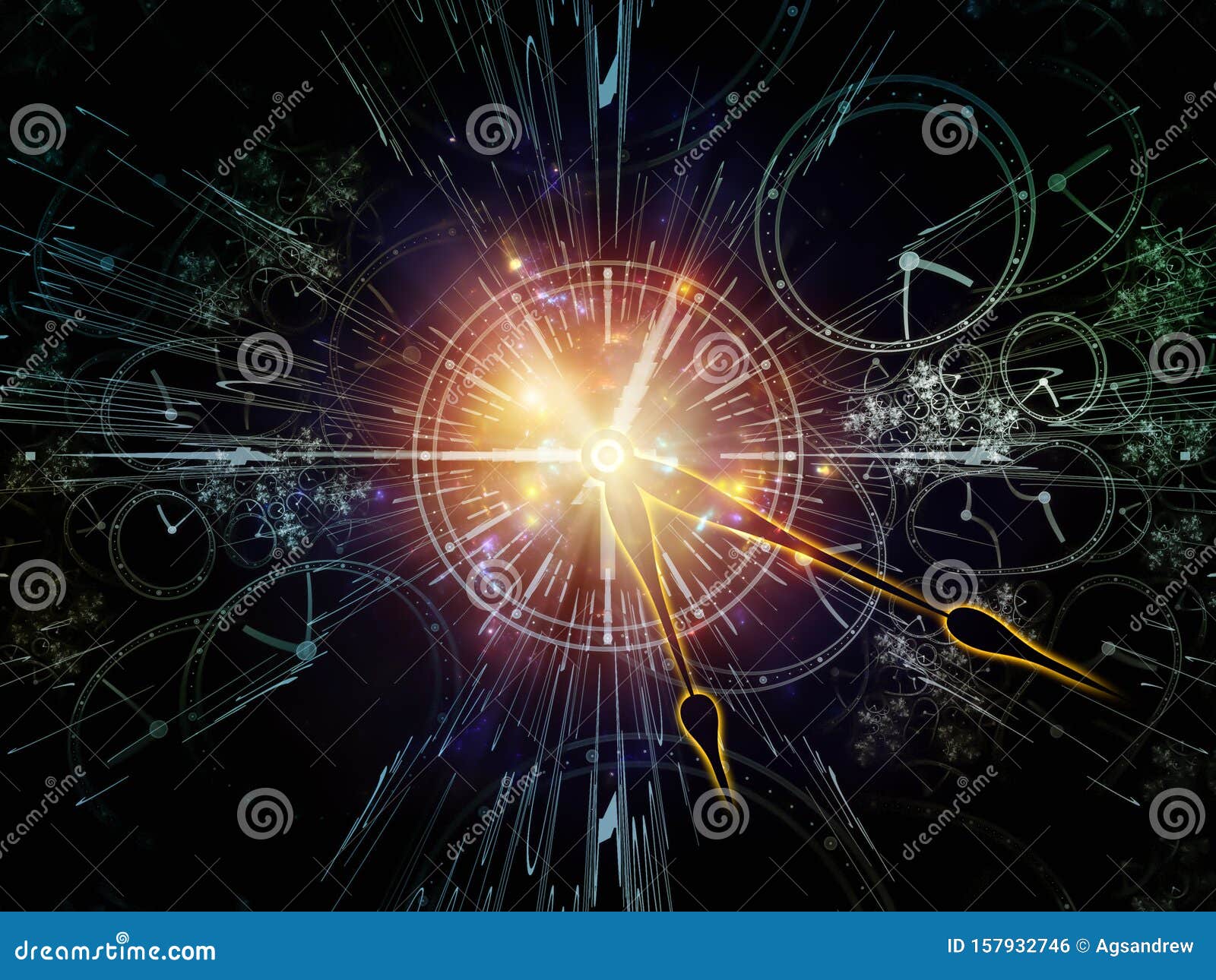 Computing Temporal Realm stock illustration. Illustration of technology ...