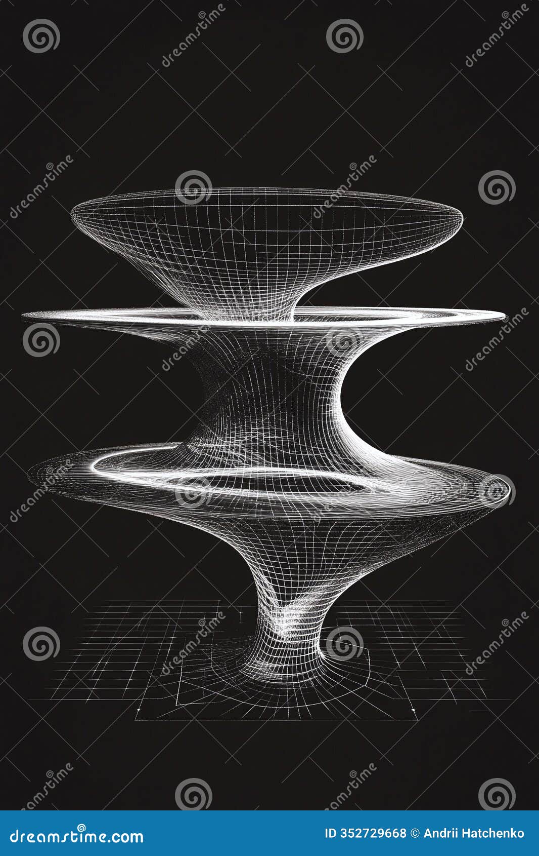 Time-space Grid Visualization Warping Under Intense Gravitational ...
