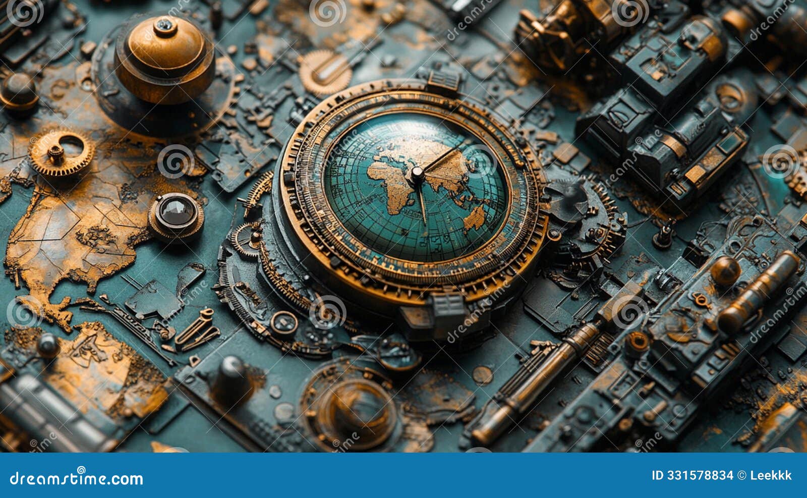 Time Space Technology Background Alarm Clock Time Clock Stock ...