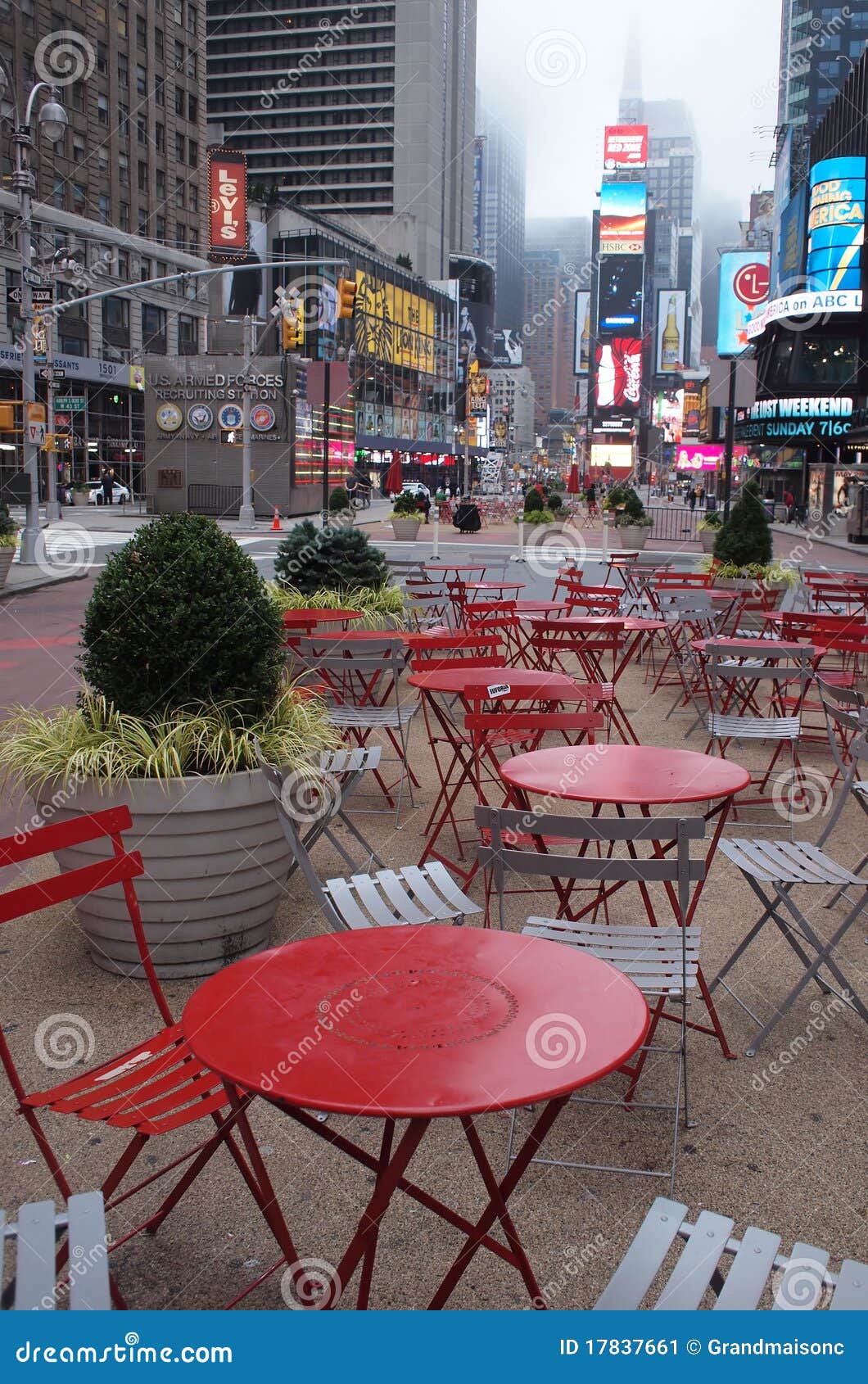 Time Square New York Chairs Stock Photos - Free & Royalty-Free Stock ...