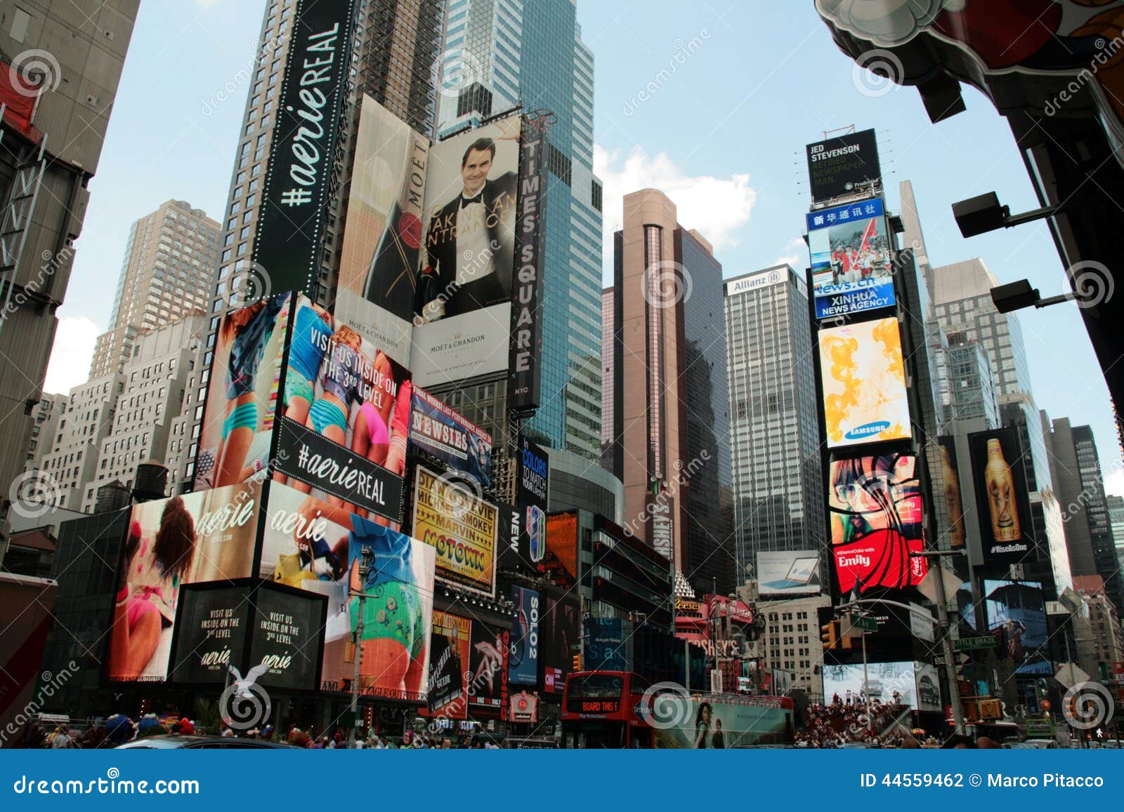 Time square - New York editorial photography. Image of attraction ...