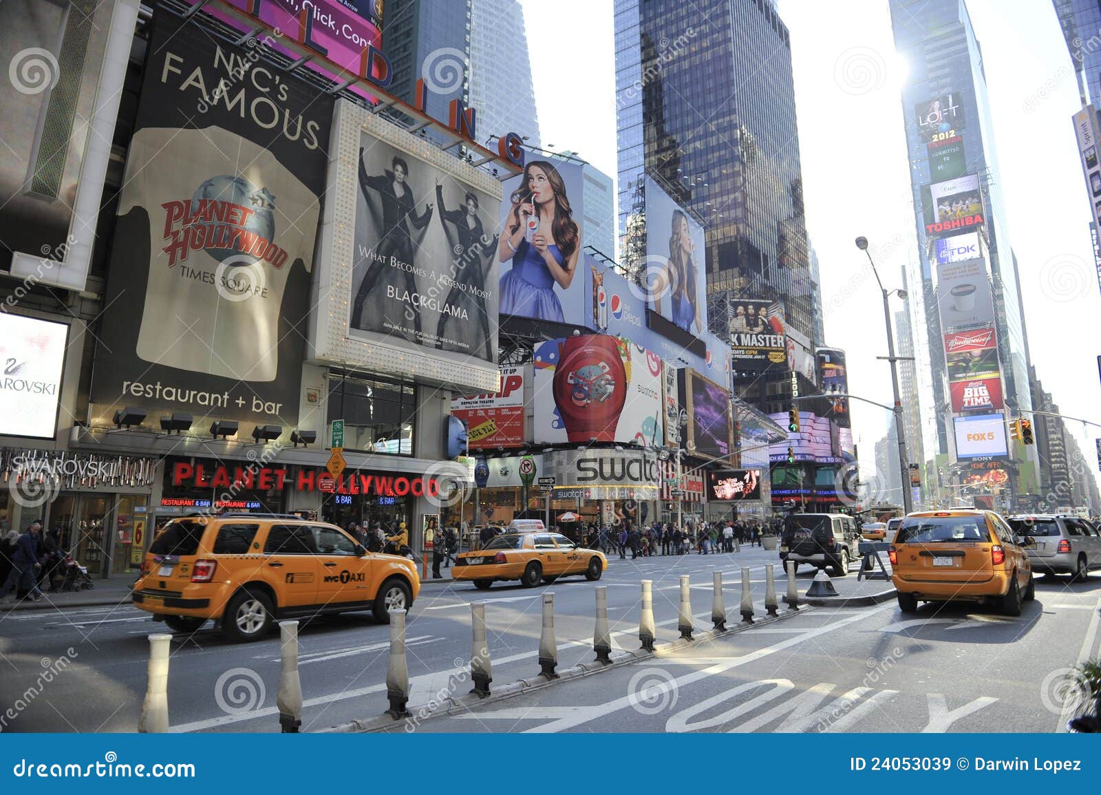 Time Square in New York City Editorial Stock Image - Image of blue ...