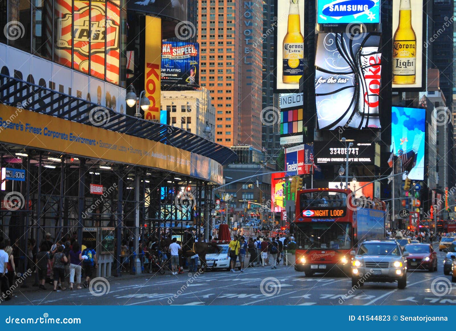 Colorful Screens on the Times Square in New York City Editorial Stock ...