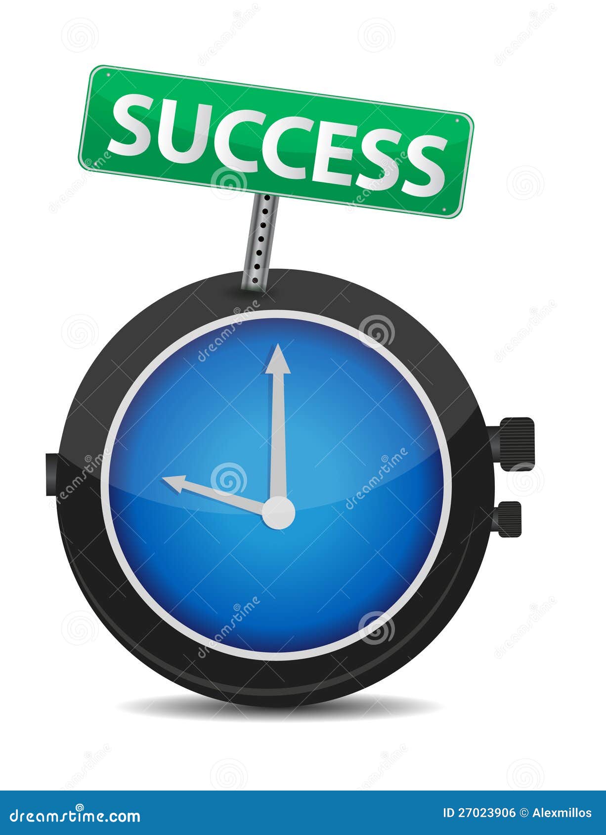 Time for Success Illustration Design Stock Illustration - Illustration ...