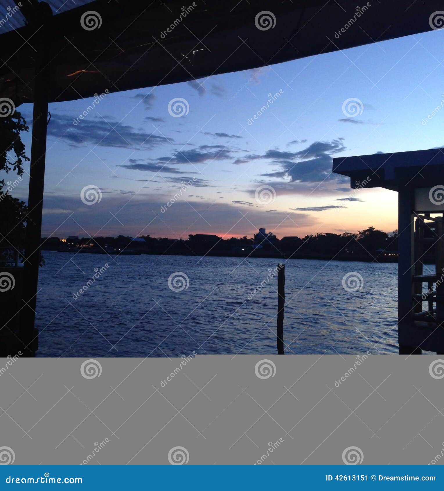 Time for sunset stock image. Image of bangkok, riverside - 42613151