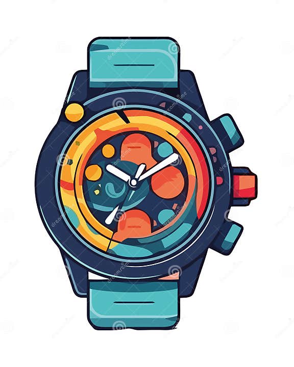 Time Symbolized by Clock Face, Countdown Begins Stock Vector ...