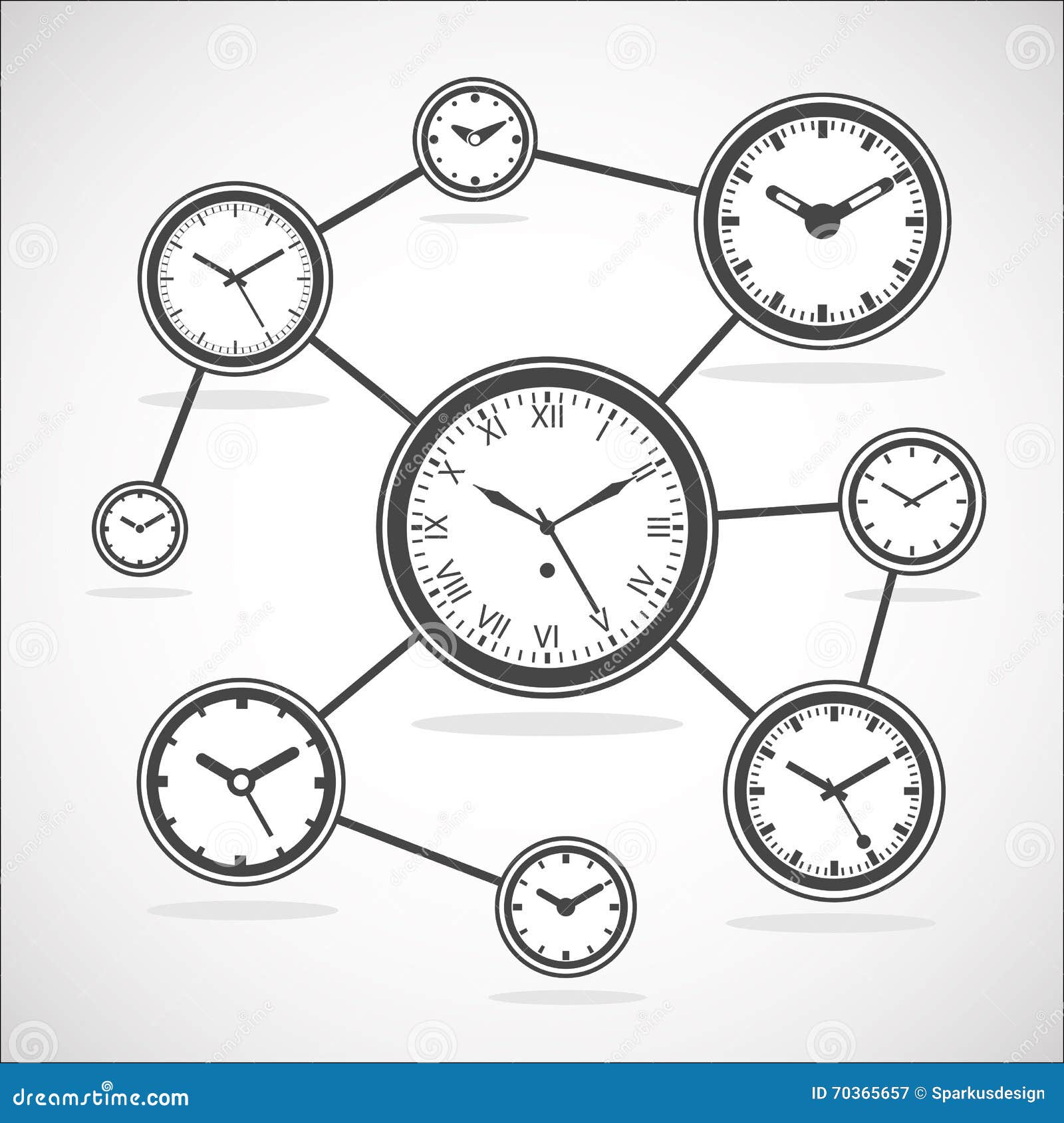 Time Synchronization Diagram - Vector Illustration Stock Vector ... Time Synchronization Diagram - Vector Illustration Stock Vector ...