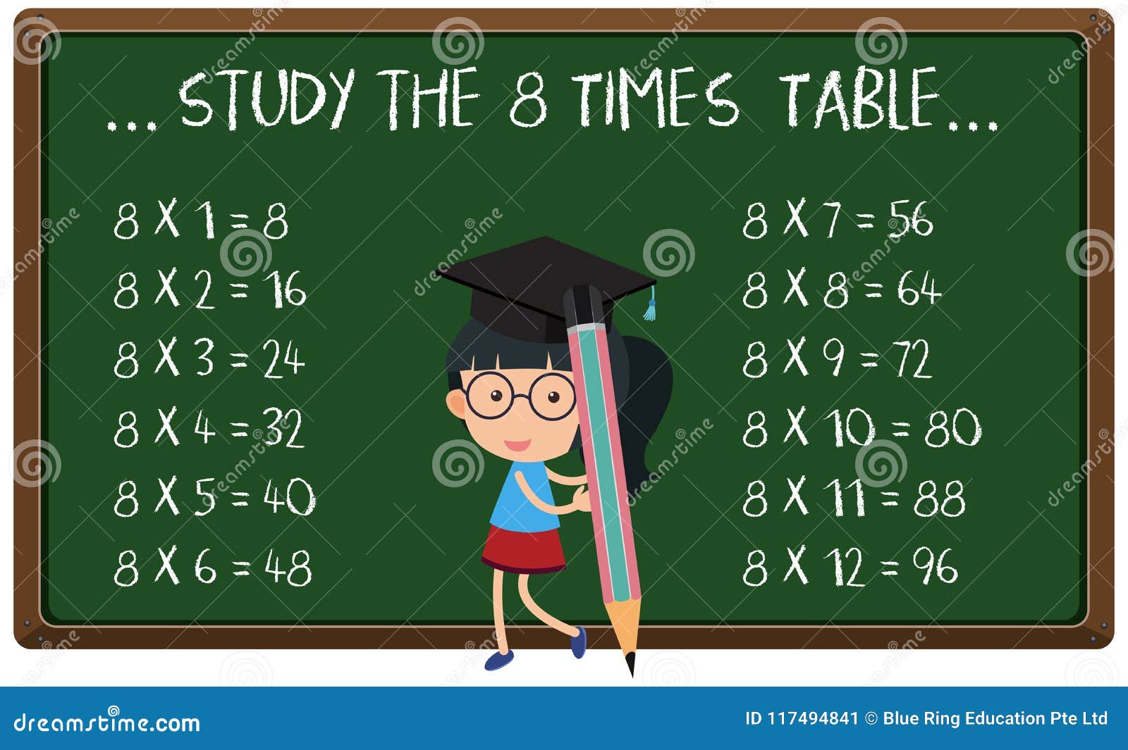 Time Table on the Blackboard Stock Vector - Illustration of graphic ...