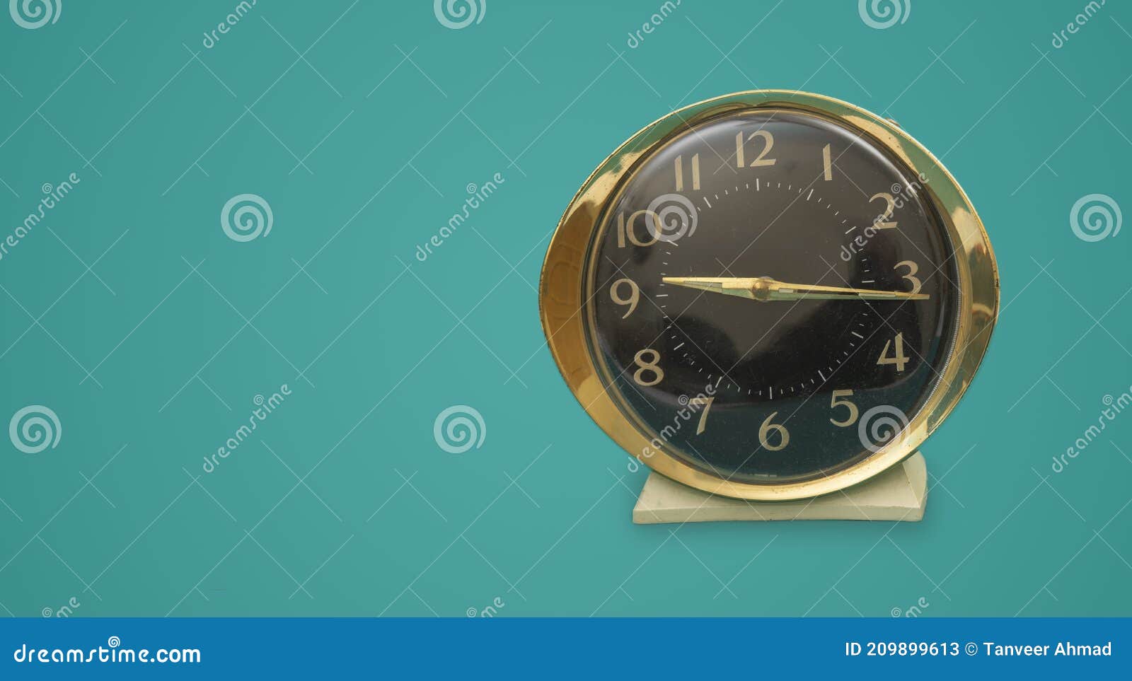 Time Table Clock on Banner Template with Space for Your Text Stock ...