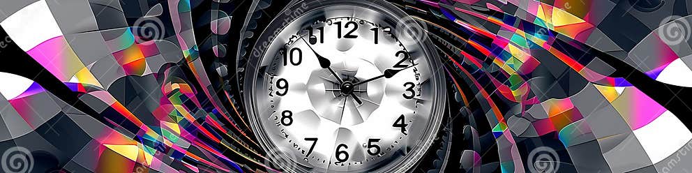 Time Takes on a Psychedelic Form with a Mesmerizing Clock, Its Vibrant ...