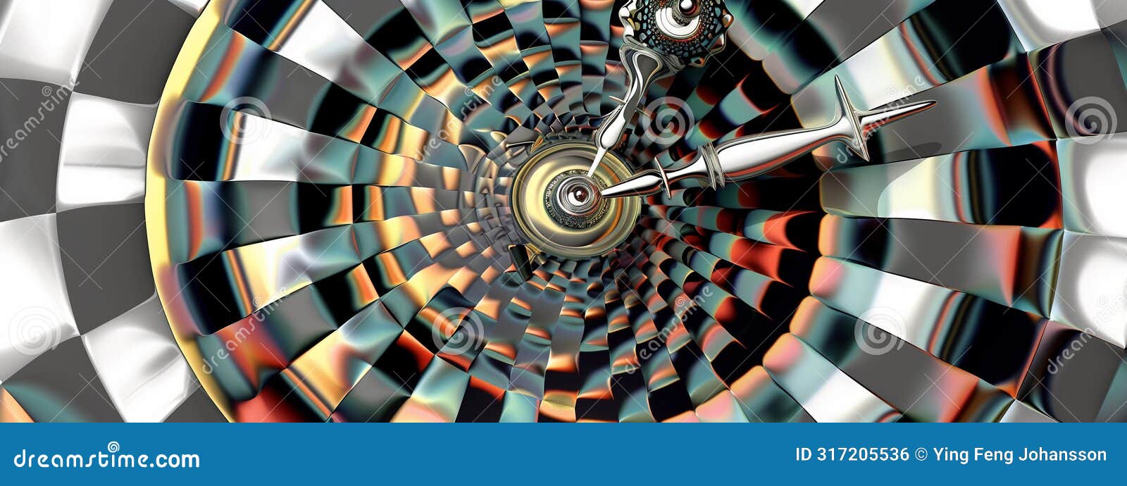 Time Takes on a Psychedelic Form with a Mesmerizing Clock, Its Vibrant ...