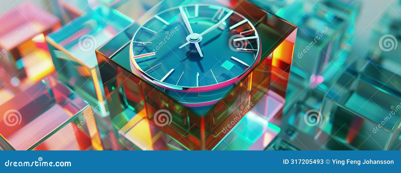 Time Takes on a Psychedelic Form with a Mesmerizing Transparent Clock ...