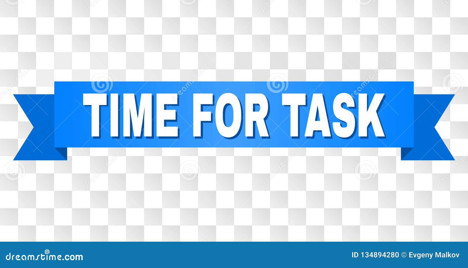 Blue Stripe with TIME for TASK Caption Stock Vector - Illustration of ...