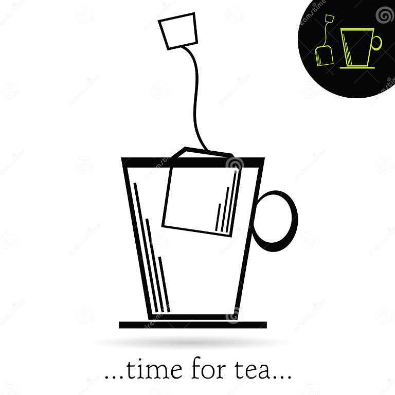 Time for tea art vector stock vector. Illustration of liquid - 47156601