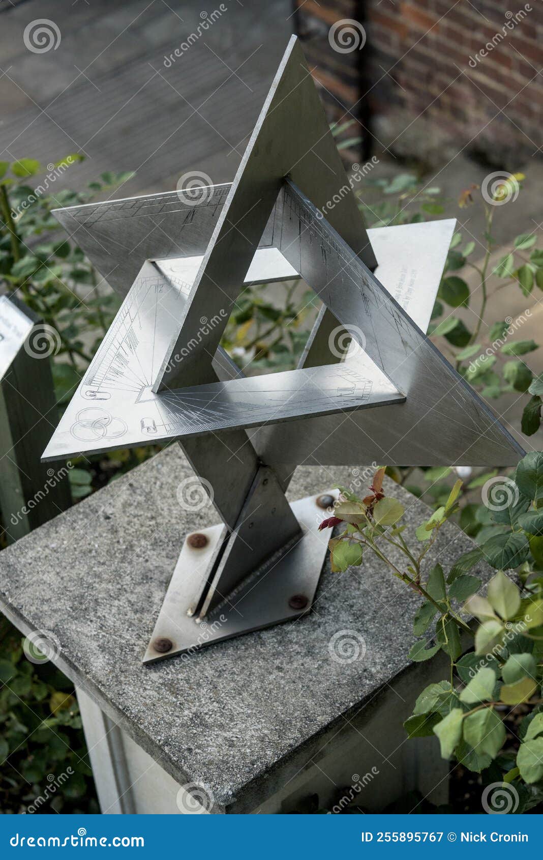 Technology / Sundial: Closeup of an Armillary Octahedron Dial, Based on ...