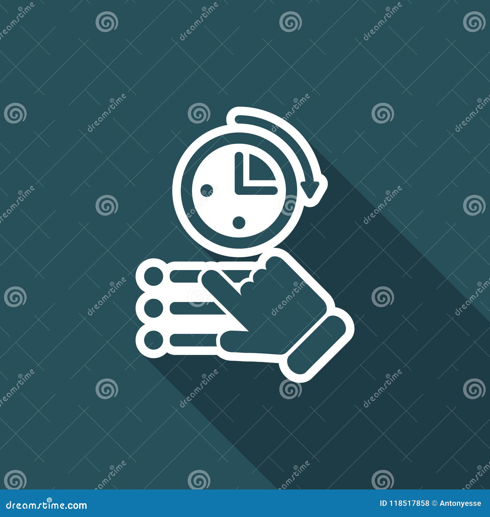 Time for test stock vector. Illustration of lines, poll - 118517858