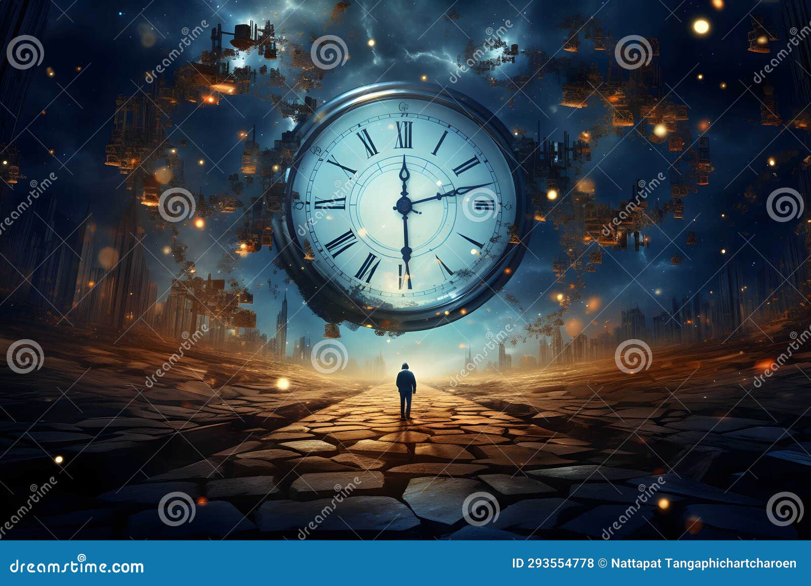 Time Theory, Space of Time Dimension Concept, Universe, Illusion ...