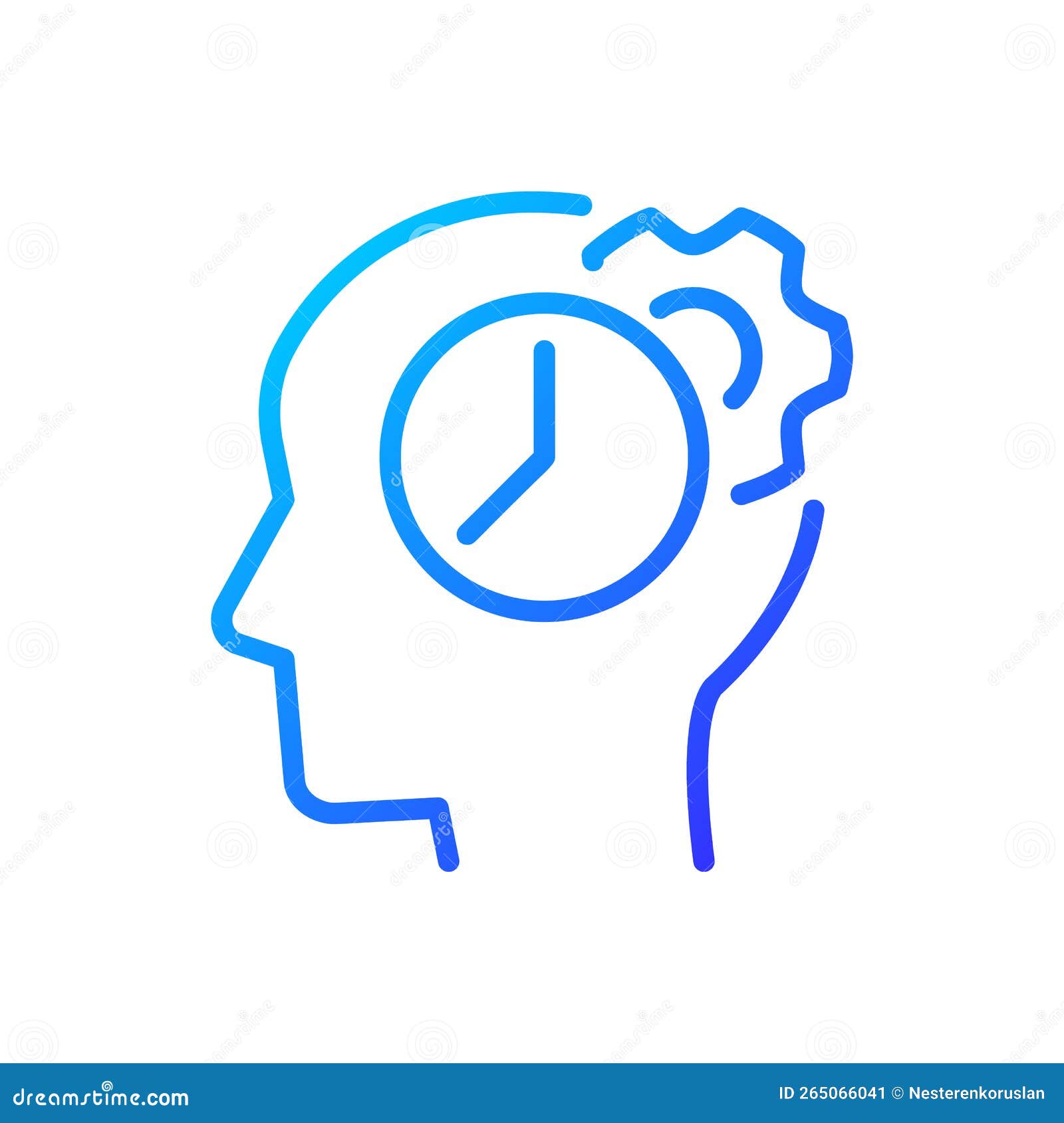 Time for Thinking Process Pixel Perfect Gradient Linear Vector Icon ...