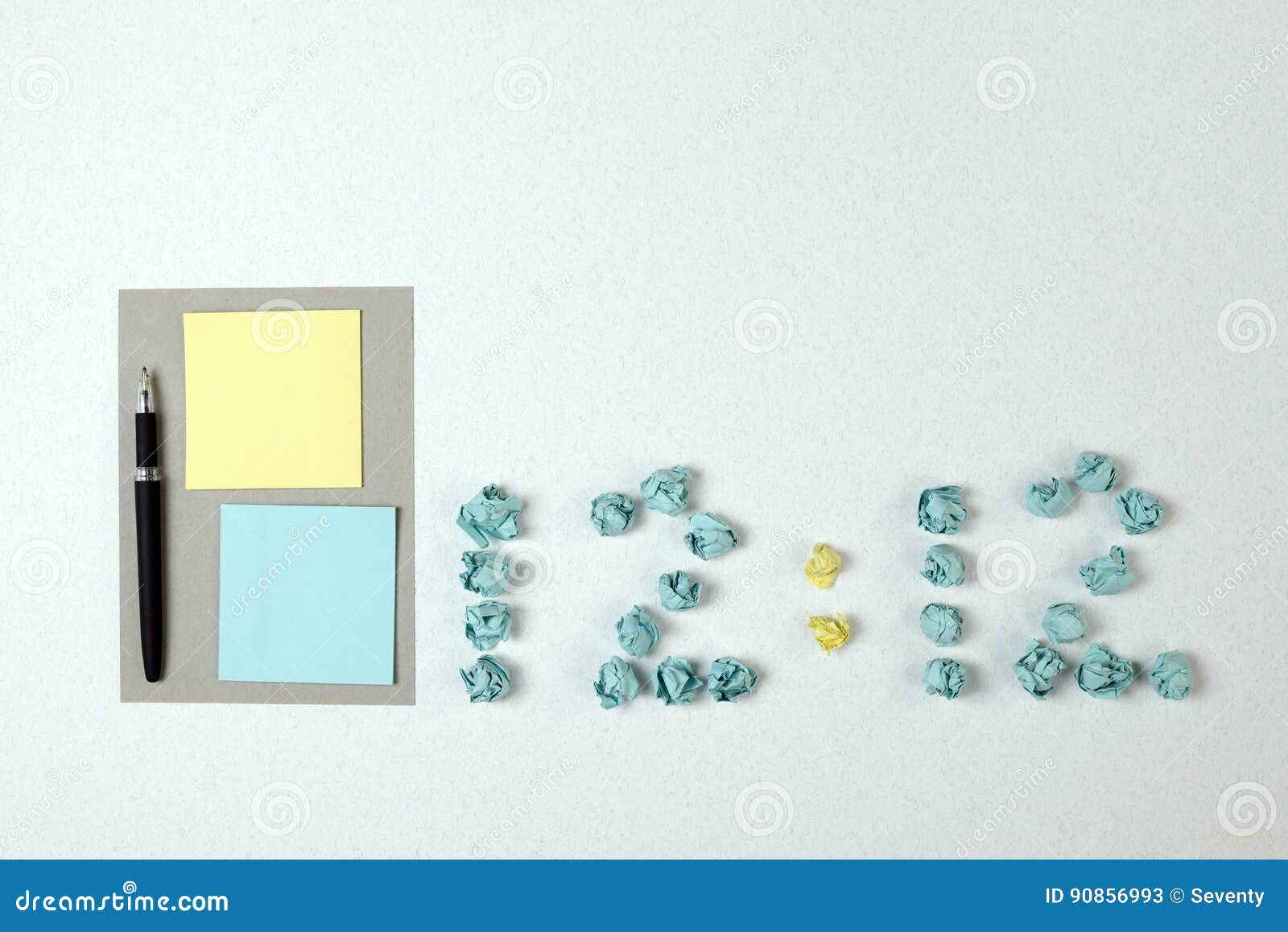 Time and three stickers stock image. Image of multicolored - 90856993