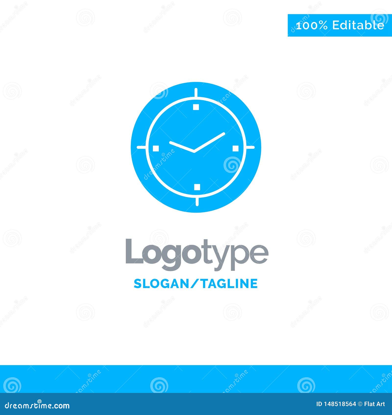 Time, Timer, Compass, Machine Blue Business Logo Template Stock Vector ...