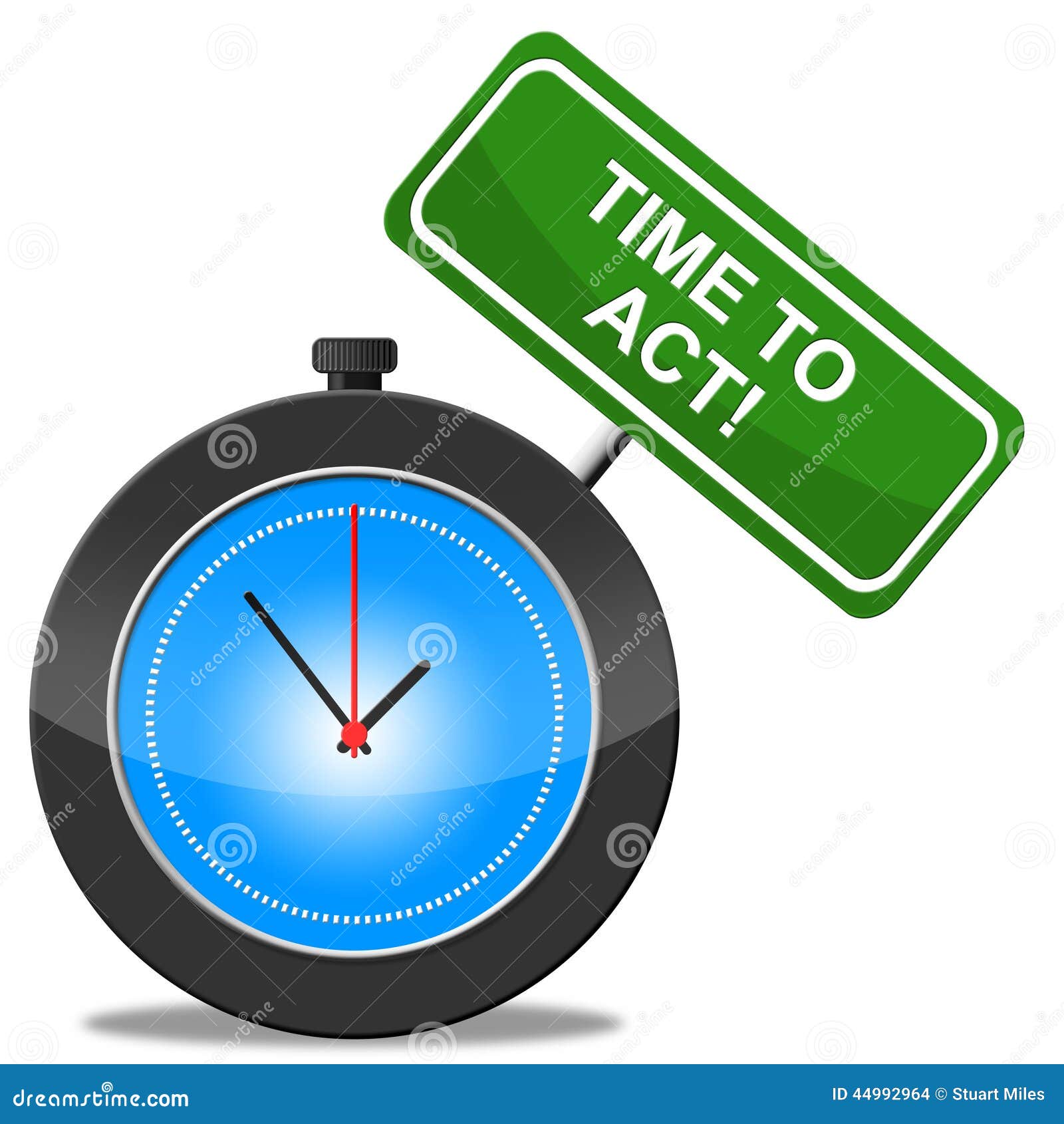 Time To Act Represents Activist Proactive and Action Stock Illustration ...