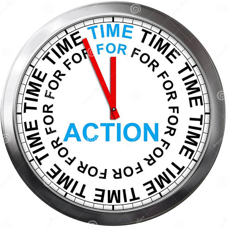 Time to action stock illustration. Illustration of productivity - 36429254