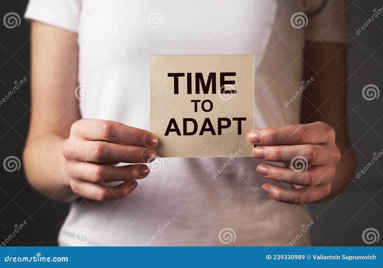 Time To Adapt, Motivation Words on Paper Note Stock Image - Image of ...
