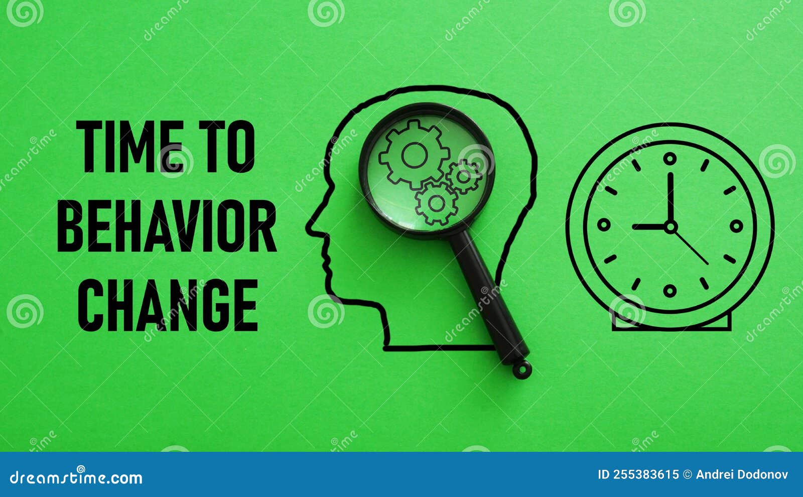 Time For Behavior Changes Symbol. Concept Words `Time For Behavior ...