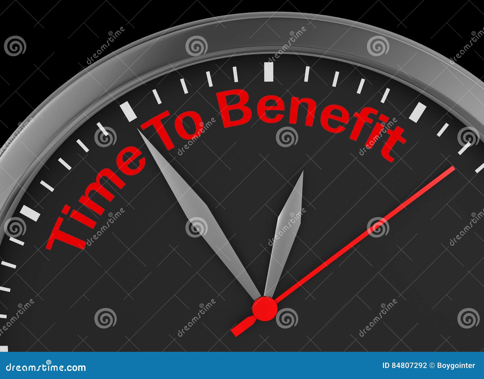 Time to benefit stock illustration. Illustration of earnings - 84807292
