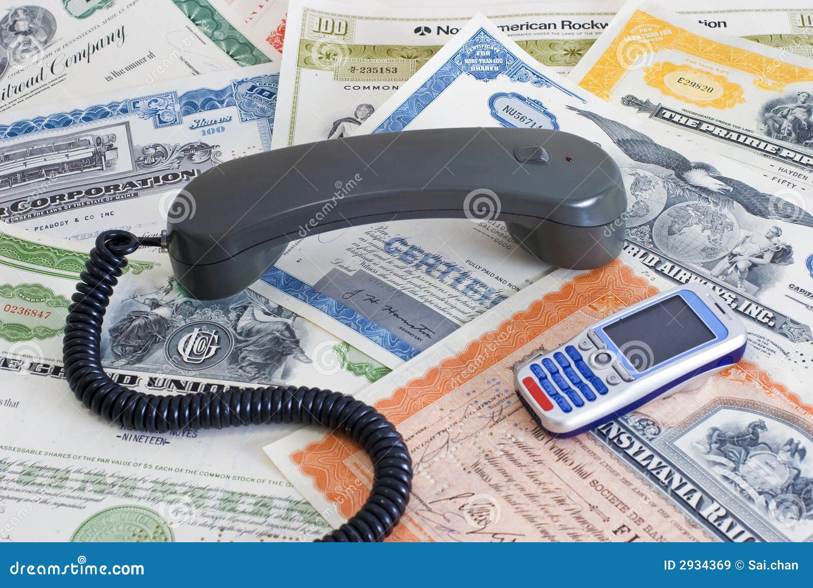 Time to call a broker stock image. Image of communication - 2934369