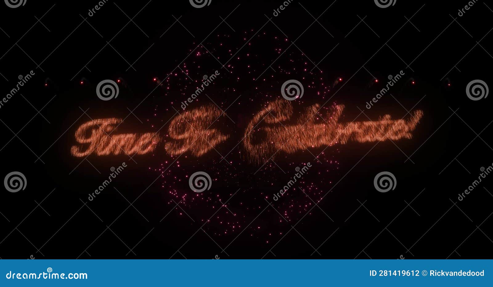 Fireworks Time To Celebrate Exploding Colorful Text Message Opener and ...